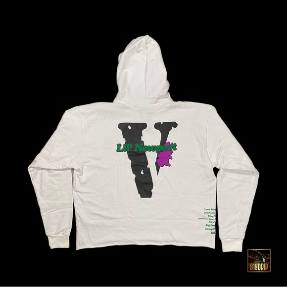 VLONE | Sweaters | Vlone Yams Day Newport Hoodie White Xl Authentic ...